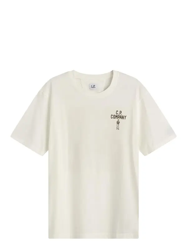C.P. COMPANY 30/1 British Sailor T-shirt - Gauze White