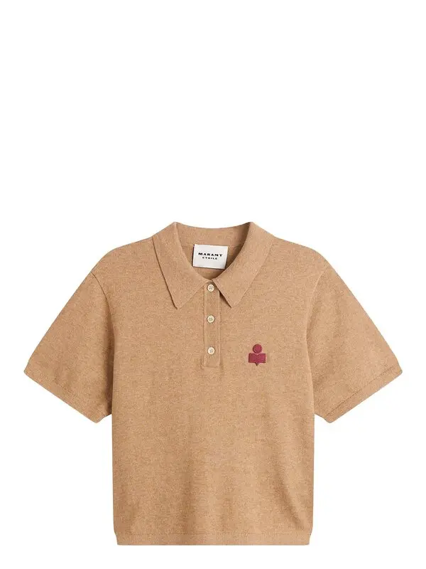 Isabel Marant Althea Polo Shirt - Camel/granita