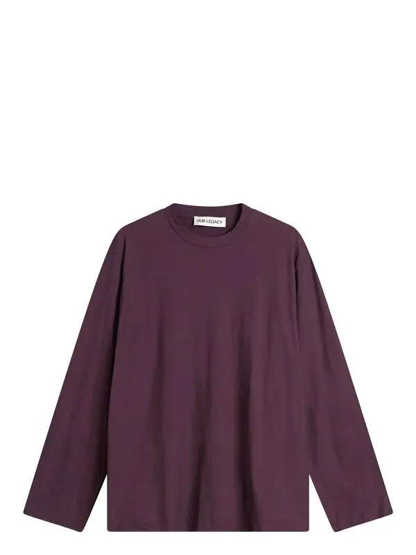 Our Legacy Box Long Sleeve T-shirt - Damson