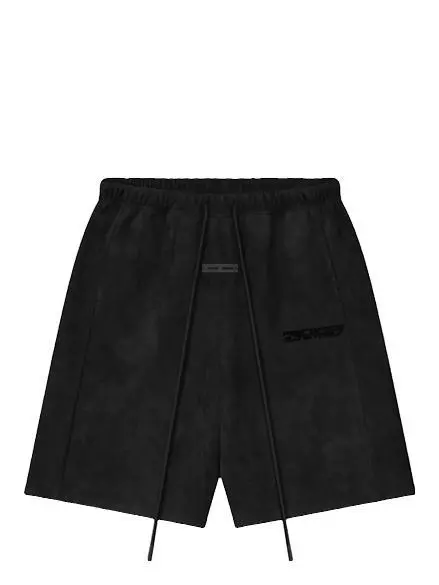 Fear Of God Essentials Suede Fleece Relaxed Short - Vintage Black