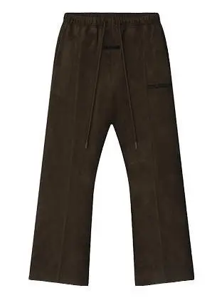 Fear Of God Essentials Suede Fleece Flare Pant - Brown