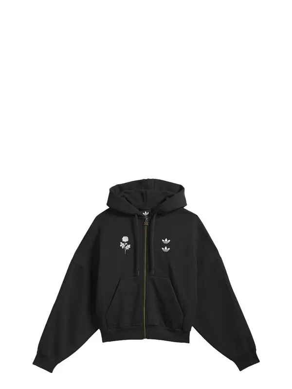 Adidas X Willy Chavarria Heavyweight Zip Up Hoodie - Black