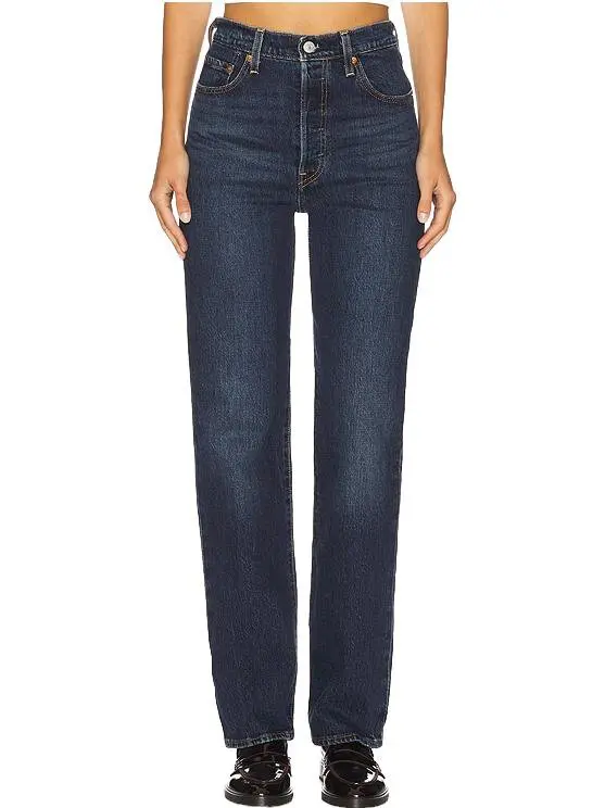 LEVI'S Ribcage Full Length Jeans - Blue