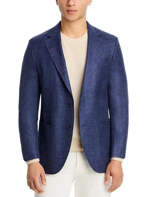 Peter Millar Melange Solid Hyperlight Regular Fit Soft Jacket - Navy