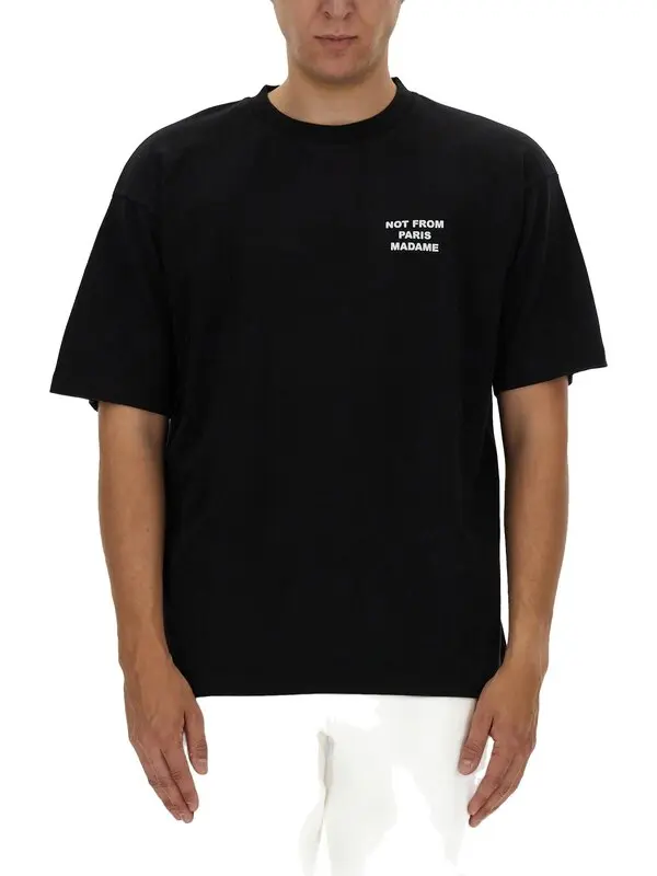 Drole De Monsieur Cotton T-shirt - Black