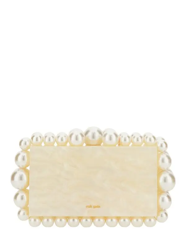 Cult Gaia Eos Clutch - Ivory
