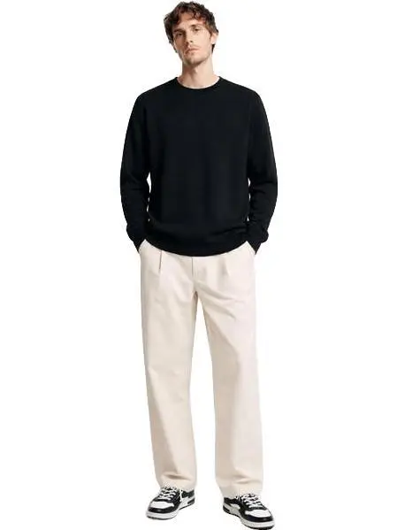 Gobi Cashmere Crewneck Cashmere Sweater - Black