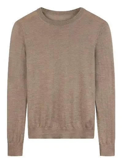 Gobi Cashmere Crew Neck Sweater - Timber Wolf