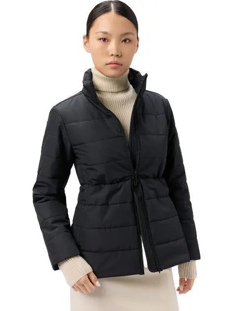 Gobi Cashmere Cashmeretech Zip-up Padded Jacket - Black