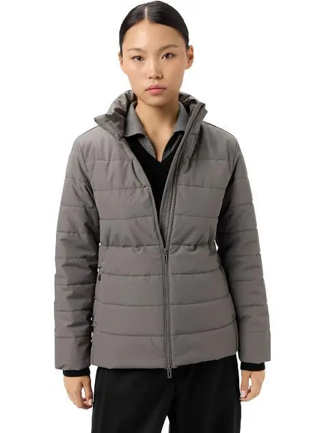 Gobi Cashmere Cashmeretech Zip-up Padded Jacket - Dim Gray