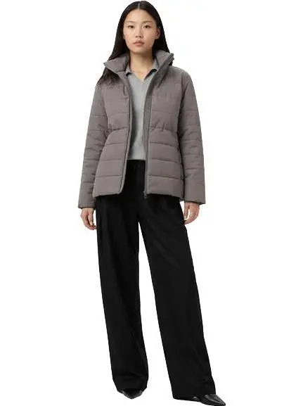Gobi Cashmere Cashmeretech Zip-up Padded Jacket - Dim Gray