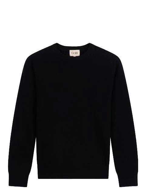 Gobi Cashmere Cashmere Crewneck Sweater - Black