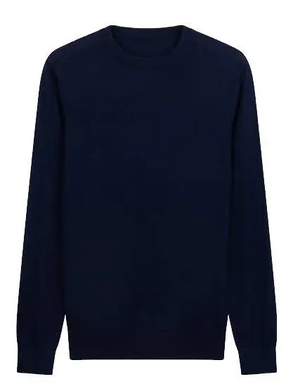 Gobi Cashmere Silk Crew Neck Sweater - Mood Indigo