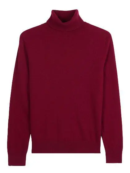 Gobi Cashmere Timeless Cashmere Turtleneck Sweater - Bordeaux