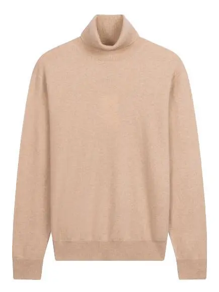 Gobi Cashmere Timeless Turtleneck Sweater - Beige