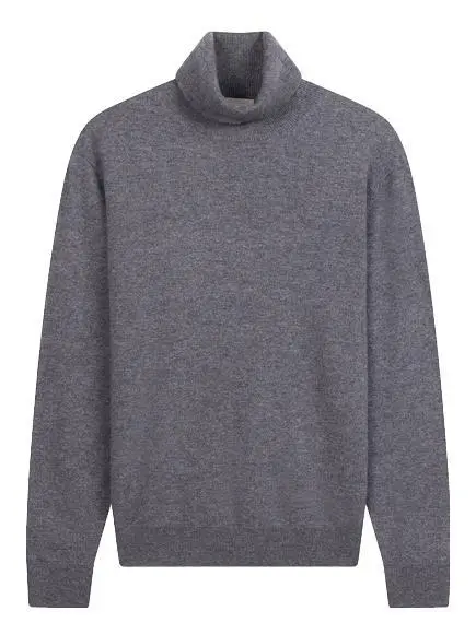 Gobi Cashmere Turtleneck Cashmere Sweater - Dim Gray
