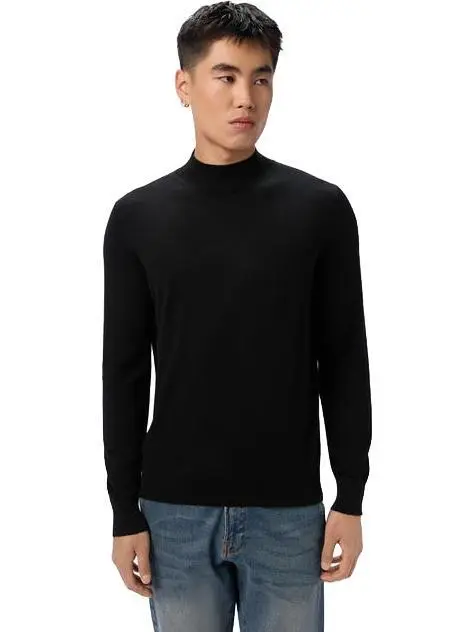 Gobi Cashmere Cashmere Silk High Neck Sweater - Blue Graphite