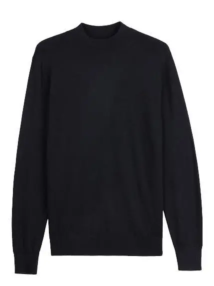 Gobi Cashmere High Neck Sweater In Cashmere Silk - Blue Graphite
