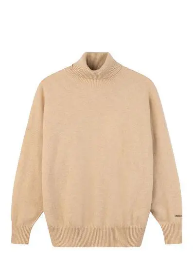 Gobi Cashmere Turtleneck Sweater - Beige