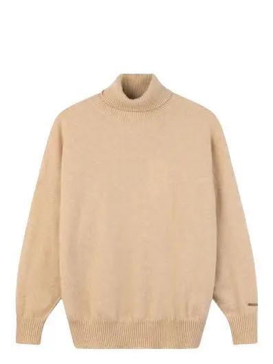 Gobi Cashmere Turtleneck Sweater - Beige