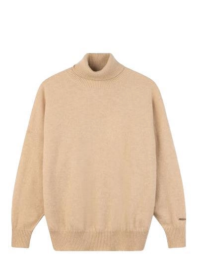 Gobi Cashmere Turtleneck Sweater - Beige