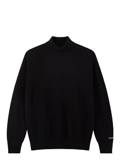 Gobi Cashmere Turtleneck Sweater - Black