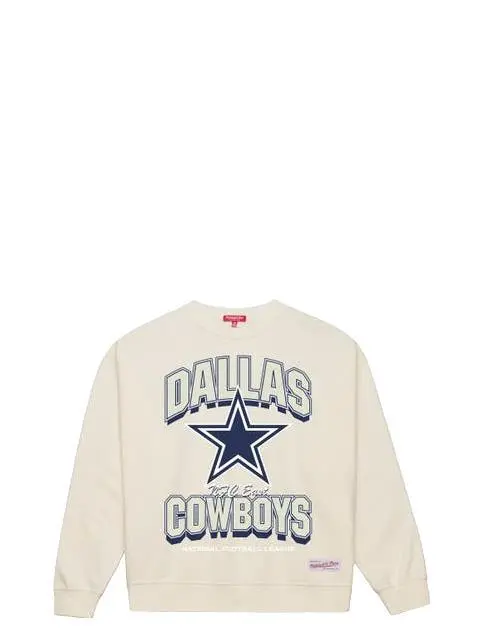 Mitchell & Ness Dallas Cowboys Tonal Arch Sweatshirt - Cream