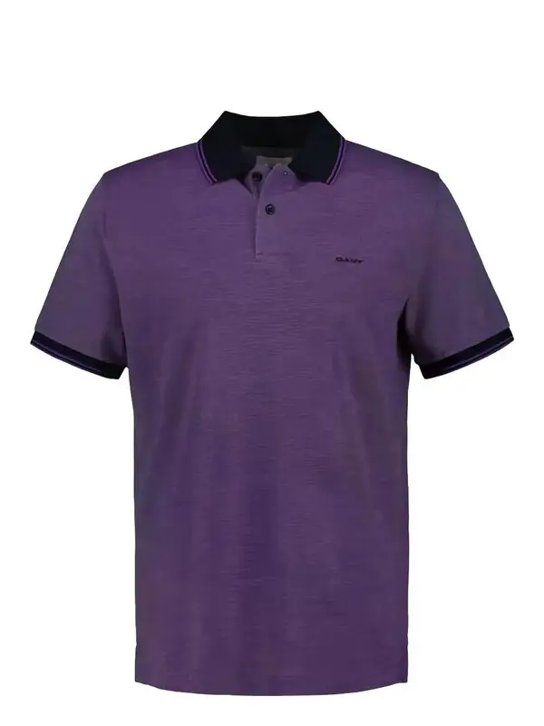 Gant Oxford Piqué Polo Shirt - Purple