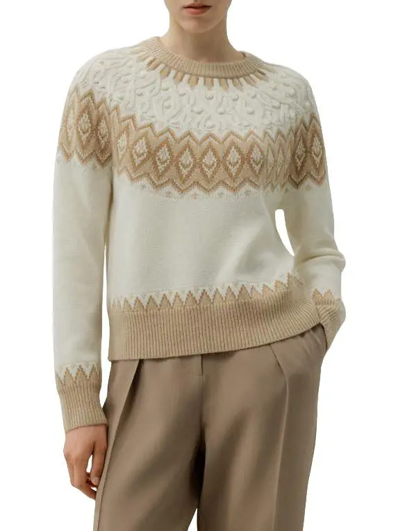 Lilysilk Wool-cashmere Sweater - Fair Isle
