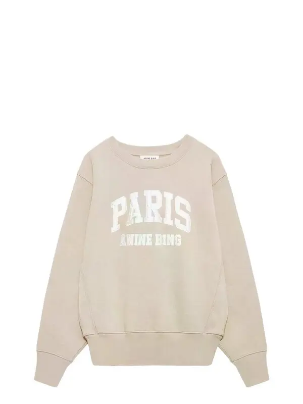 ANINE BING Graphic Print Sweatshirt - Neutrals