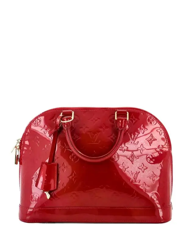 LOUIS VUITTON Alma Handbag Monogram Vernis Mm - Red