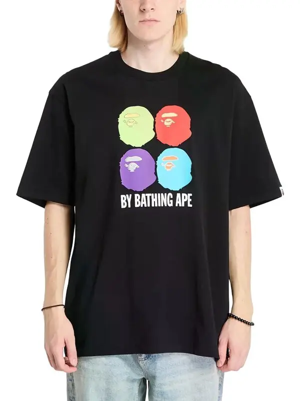 A BATHING APE Graphic Relaxed Fit T-shirt - Black