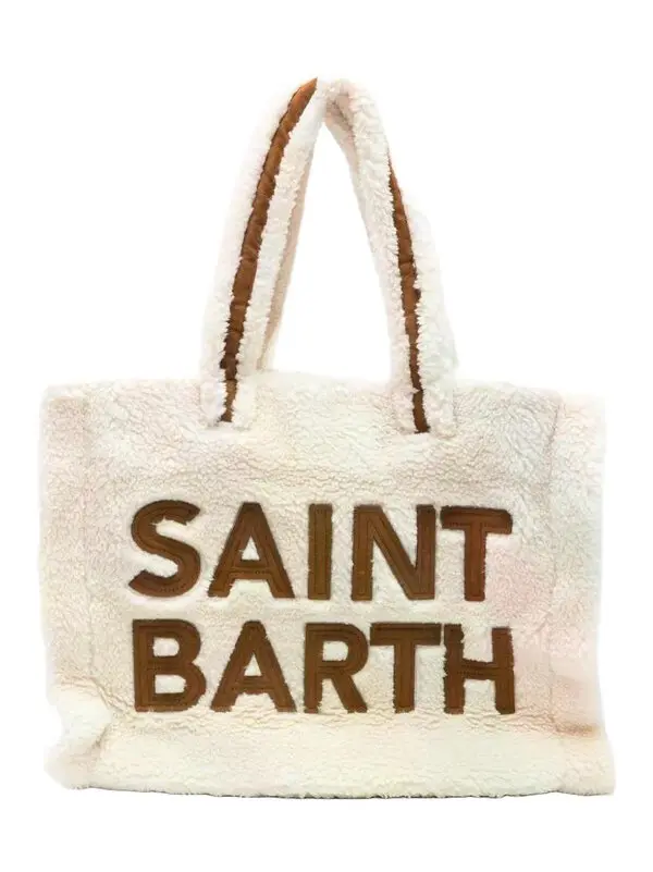MC2 SAINT BARTH Logo-appliqué Tote Bag - Neutrals