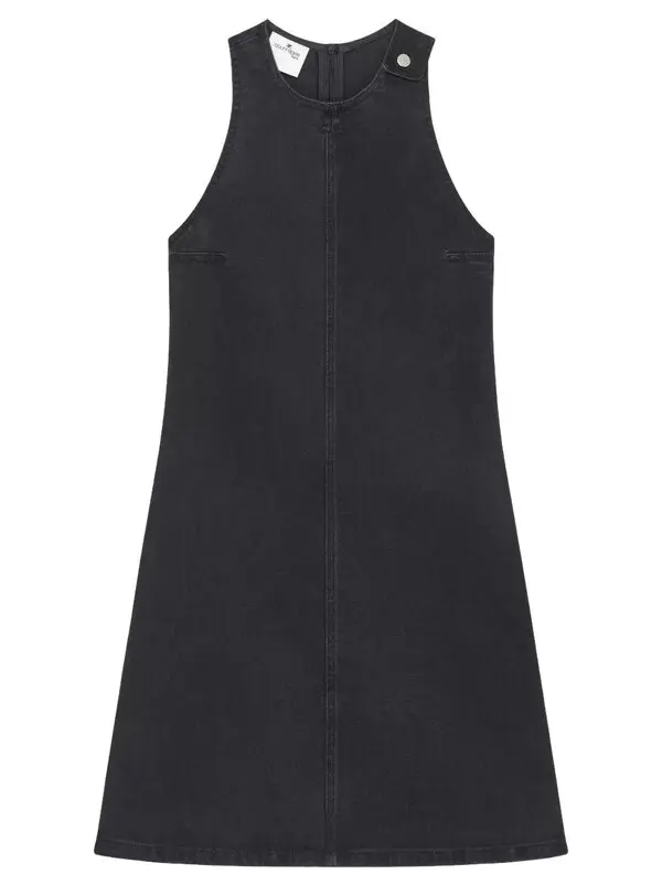 COURREGES Sleeveless Denim Dress - Black