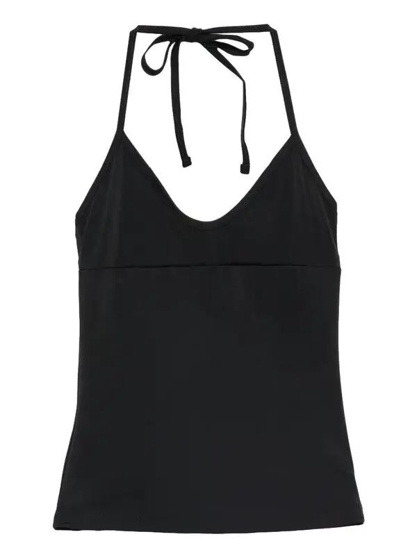 Gimaguas Lula Tie-fastening Sleeveless Top - Black