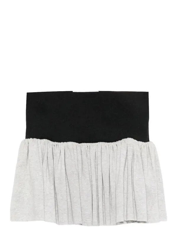 Gimaguas Charlie Ruffled Mini Skirt - Grey