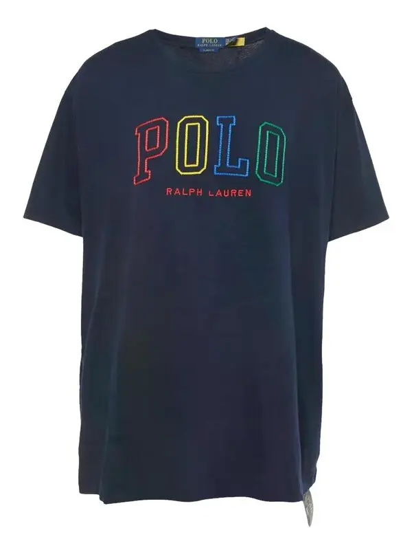 Polo Ralph Lauren Logo-embroidered Cotton T-shirt - Blue