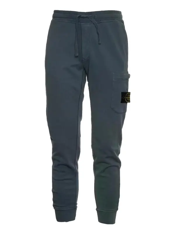 Stone Island Zip-pocket Jogger Trousers - Blue