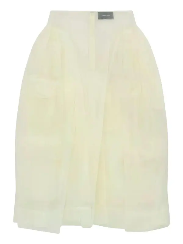 Simone Rocha Textured Tiered Skirt - Neutrals