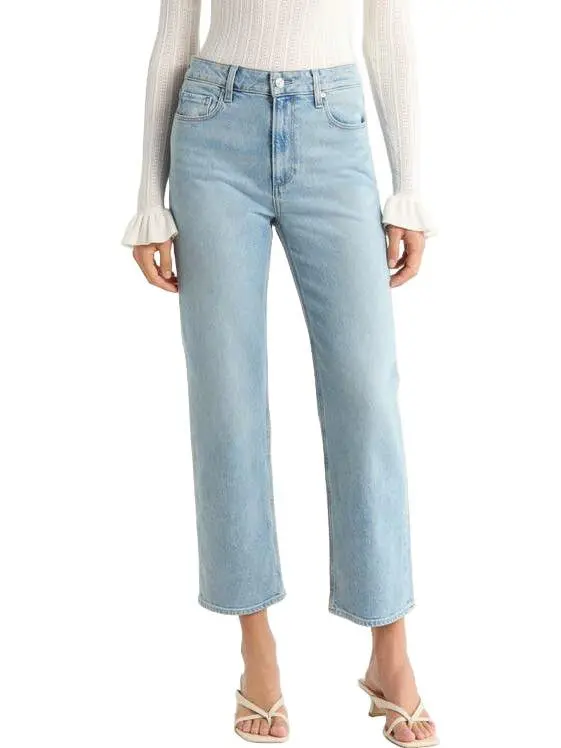 Paige Stevie High-waist Straight-leg Jeans - Glide