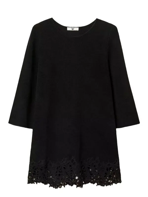 TWINSET Lace-hem Tunic - Black