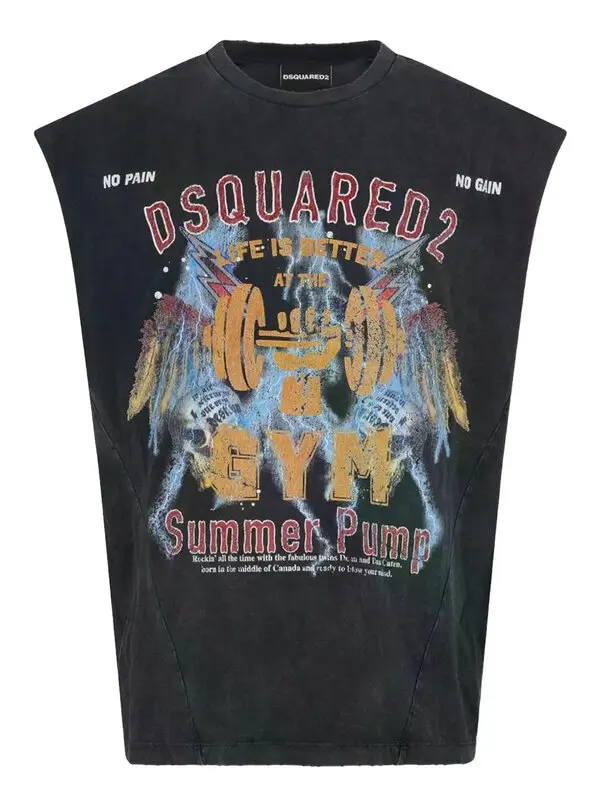 Dsquared2 Graphic-print T-shirt - Black