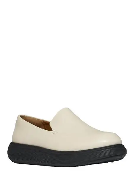 Fitflop Leather Loafers - Paris Beige