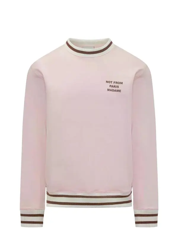 Drole De Monsieur Slogan-print Sweatshirt - Pink