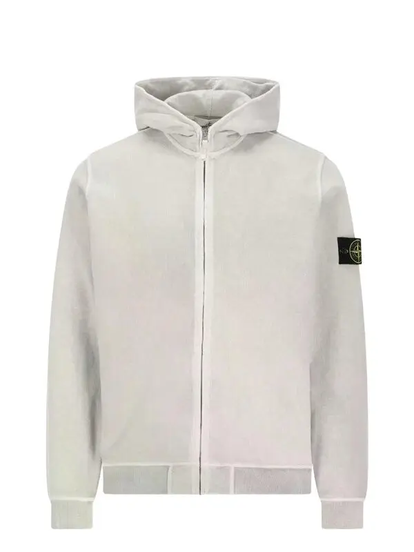Stone Island Zip-up Hoodie - Neutrals