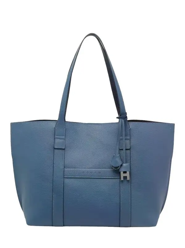 Hogan Script H-charm Tote Bag - Blue
