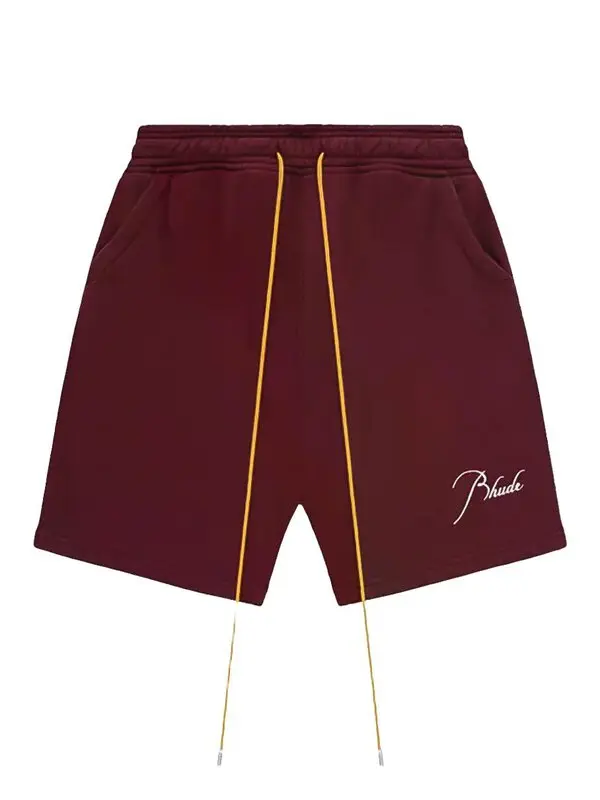 Rhude Logo-embroidered Track Shorts - Red