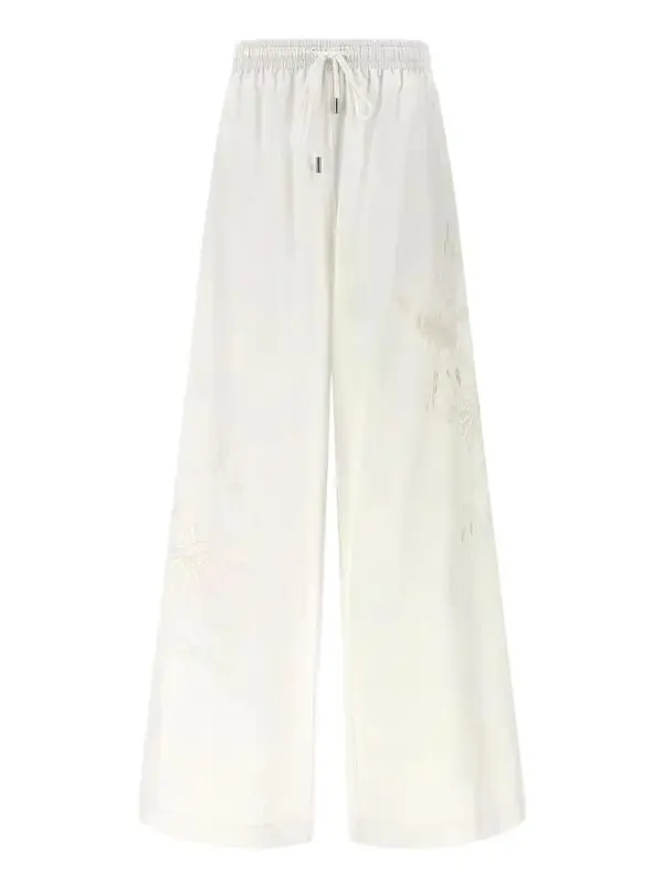 Ermanno Scervino Lace-insert Trousers - White