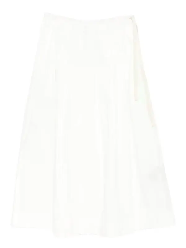 Soeur Amalia Tied-waist Midi Skirt - White