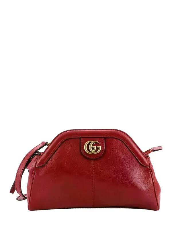 Gucci Shoulder Bag Leather Small Crossbody Bag - Red